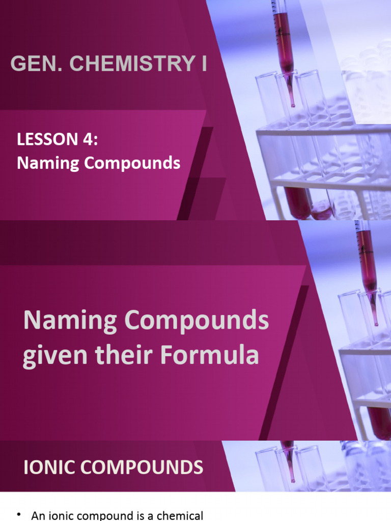 Lesson 4 Naming Compounds PDF