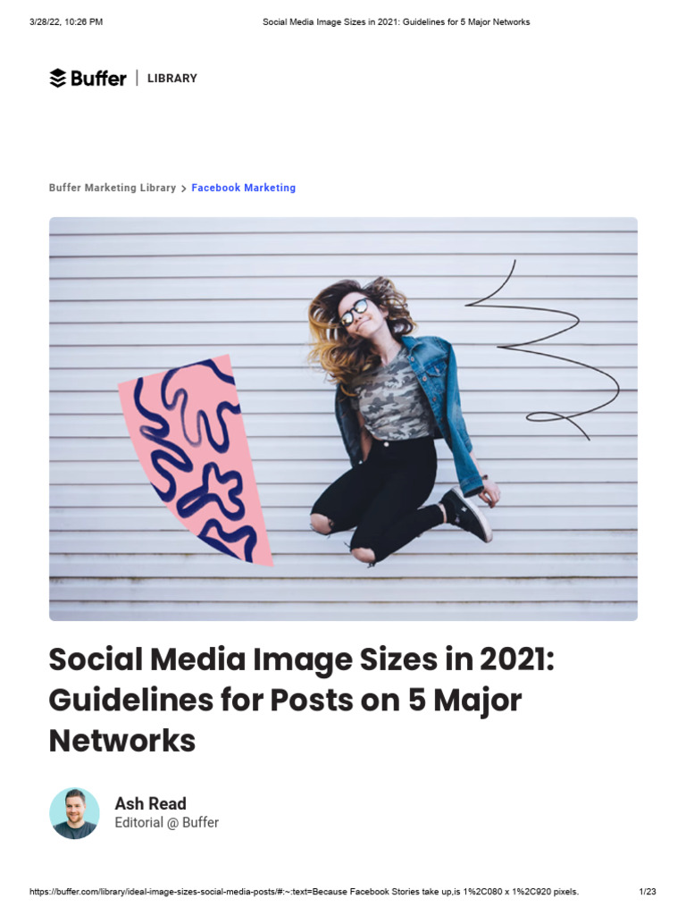 Social Media Image Sizes in 2021 - Guidelines For 5 Major Networks | PDF | Popular Culture ...