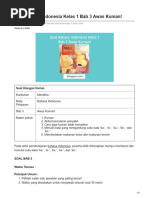 Soal Sumatif B.indo Kelas 1 Bab 3 Awas Kuman | PDF