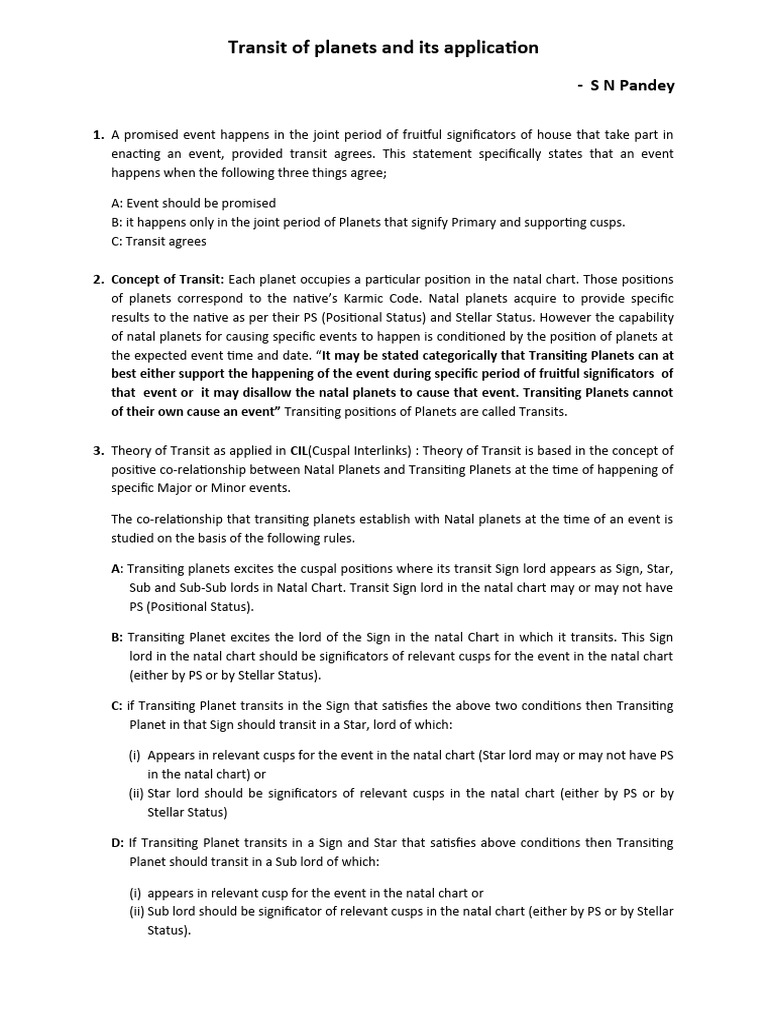 Transit and Its Application | PDF | Planetary Science | Science