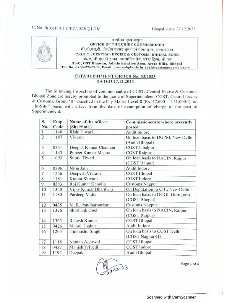 Insp To Supdt | PDF