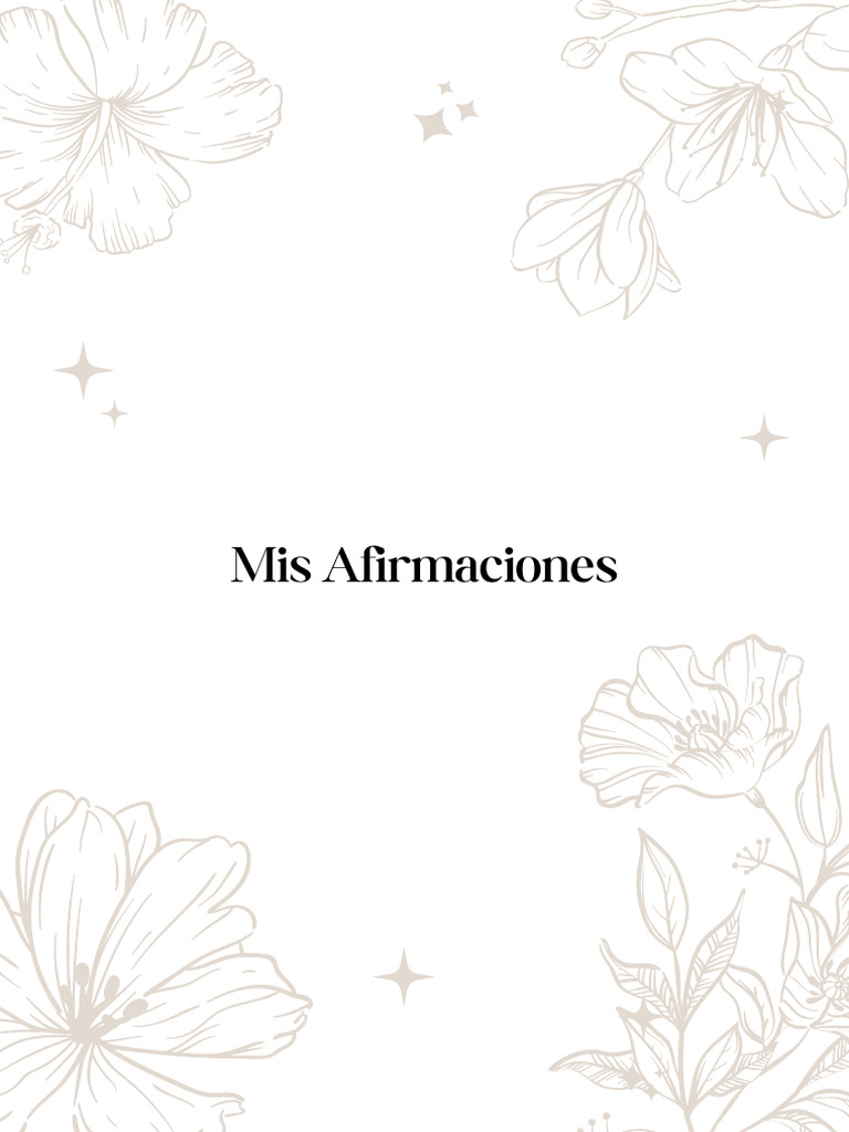 Cuadernillo de Afirmaciones | PDF