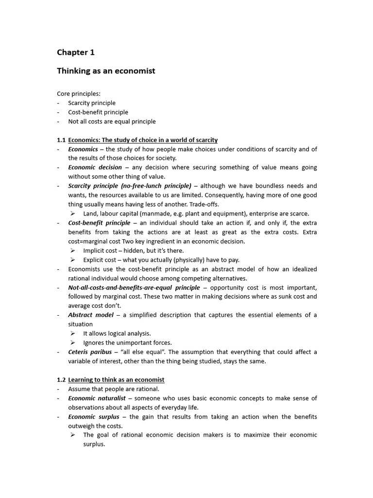 Micro Notes Chapter 1 | PDF Micro Notes Chapter 1 | PDF