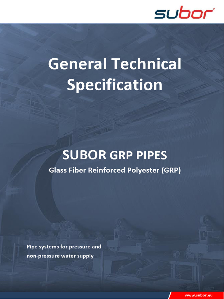 SUBOR GRP Pipe Technical Specifications | PDF