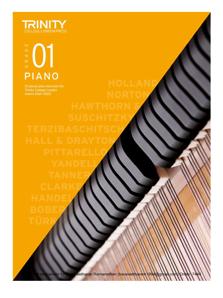 Trinity Grade 1 Piano | PDF
