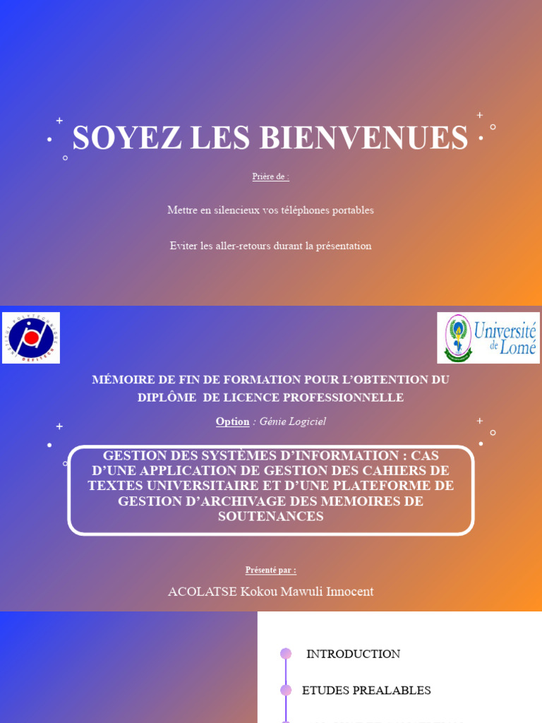Presentation Soutenance | PDF | Ingénierie informatique | Informatique
