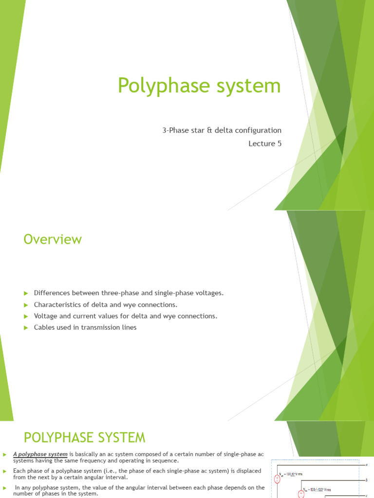 Polyphase System Lec 5 | PDF | Alternating Current | Building Engineering