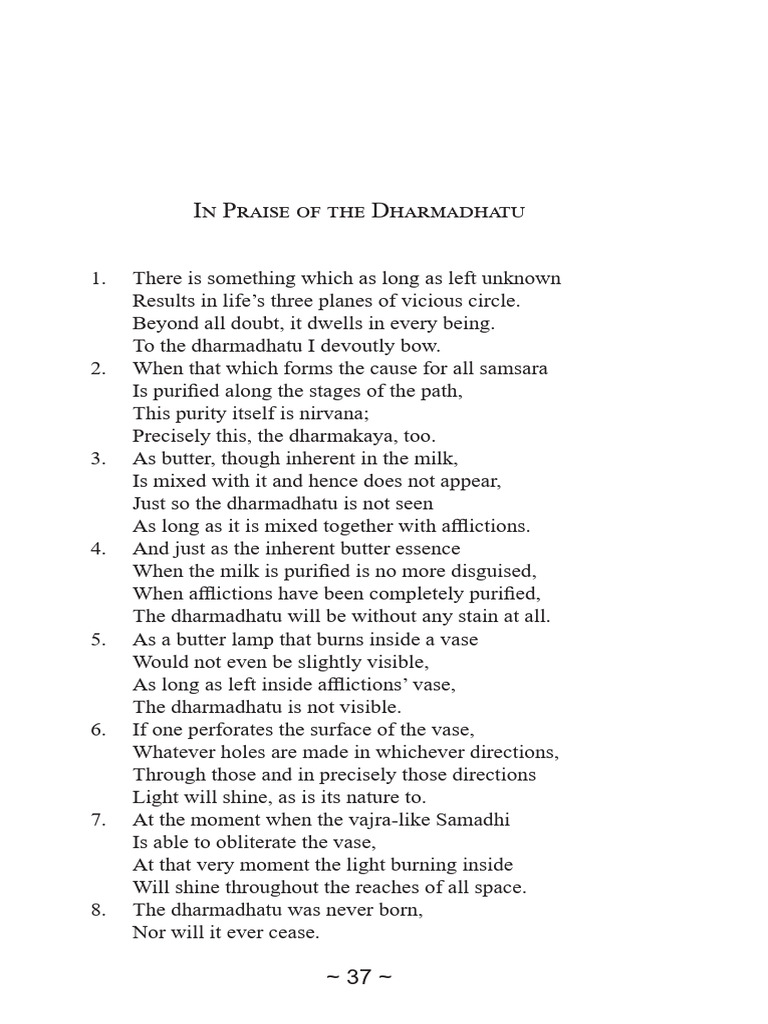 Dharmadhatu: Purity Beyond Afflictions | PDF | Buddhist Philosophy ...