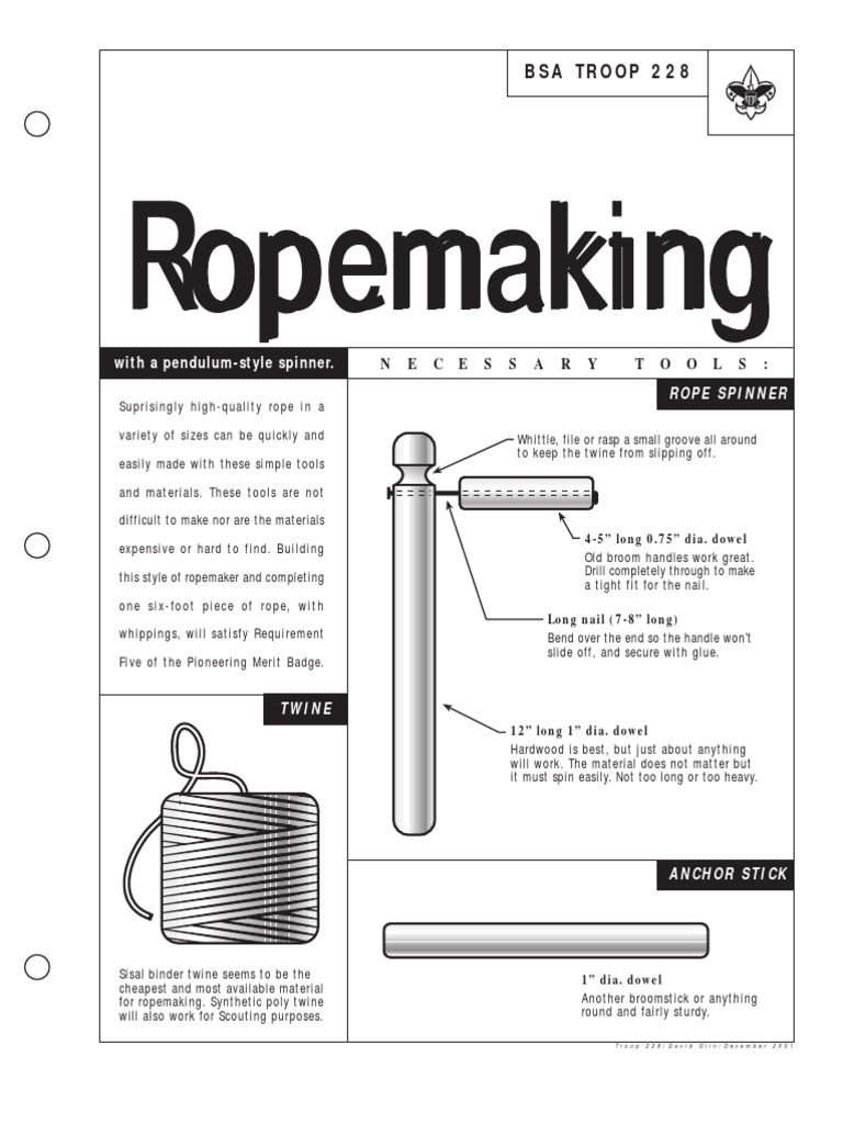 Boy Scout Rope Making | PDF