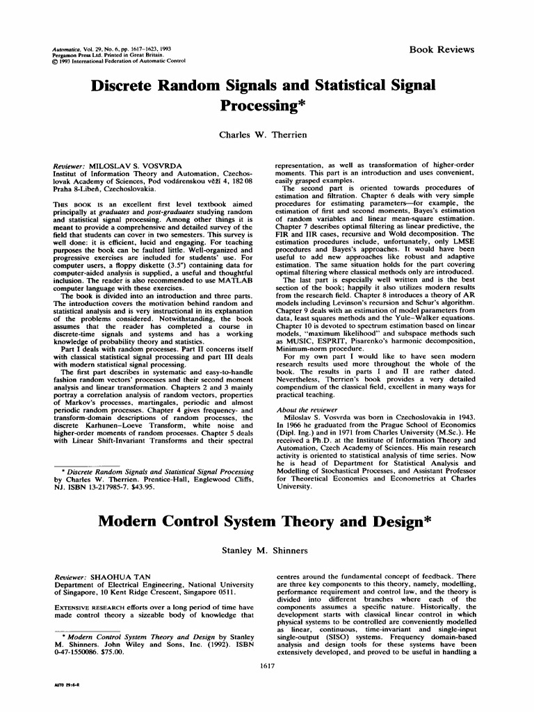 Vosvrda 1993 | PDF | Science & Mathematics