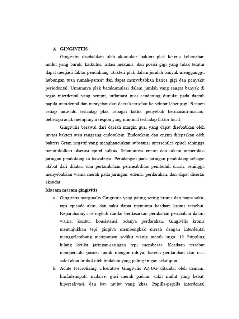Panduan Lengkap tentang Gingivitis | PDF | Ilmu Sosial | Kesehatan Holistik