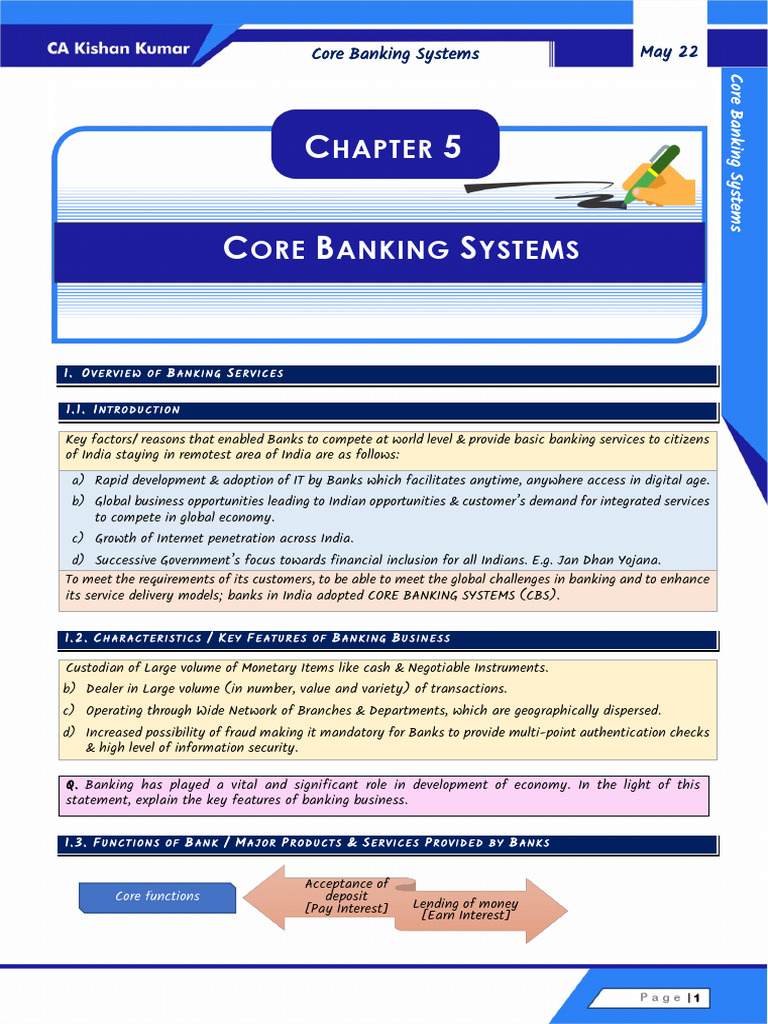 Core Banking Systems Overview in India | PDF | Business | Finance ...