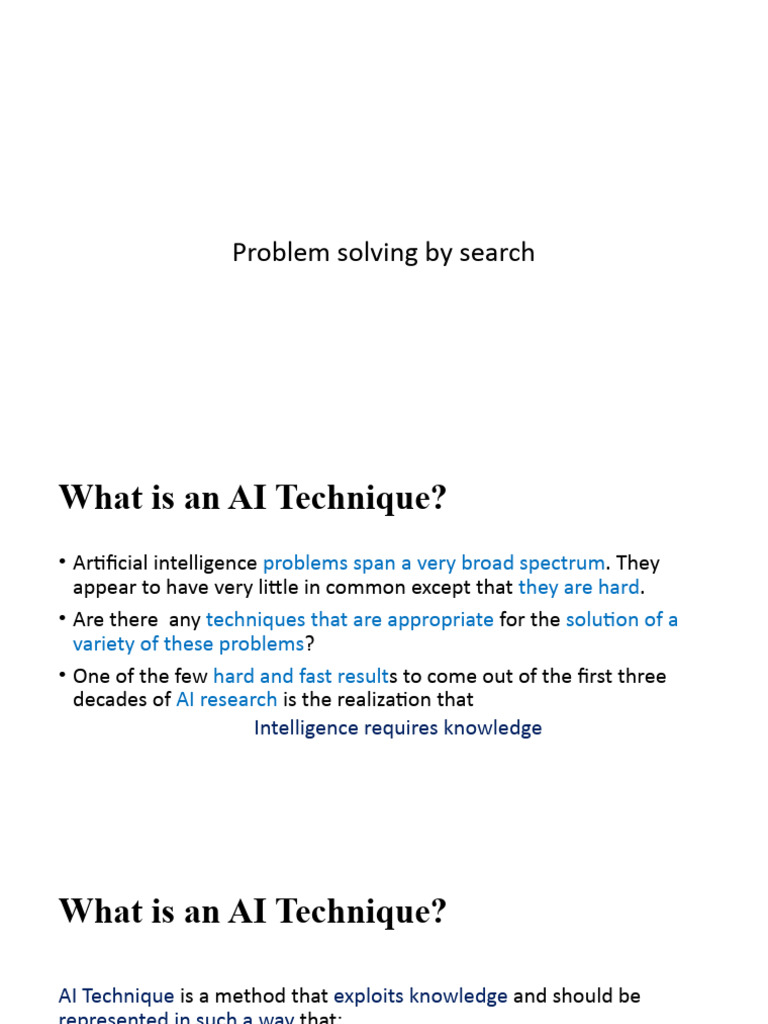 1.2 Problem Solving - State Space Search (AIML) | PDF | Artificial ...