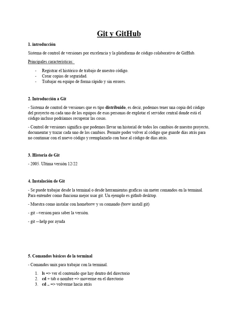 Fundamentos de Git y Github | PDF | Informática | Tecnología