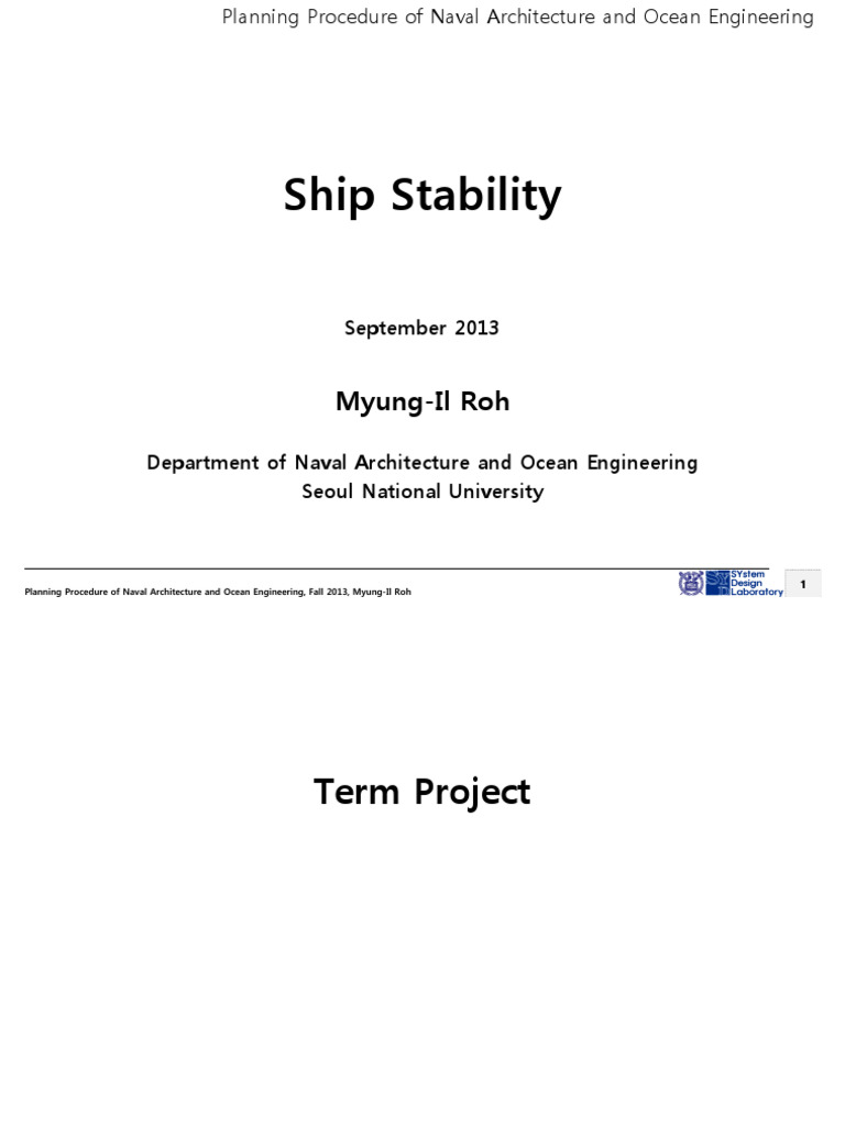 Ship Stability Course Part 3 | PDF