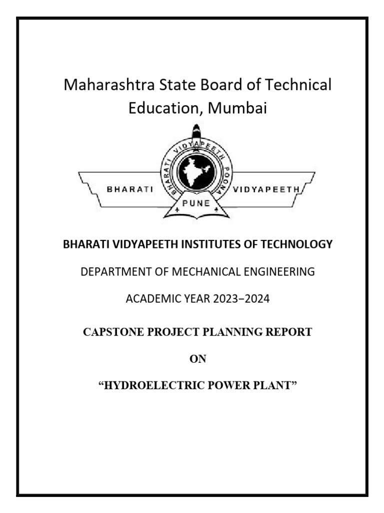 Mechanical Engineering Capstone | PDF | Hydroelectricity | Water Resources