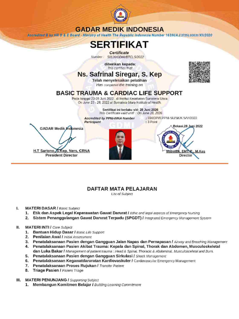 Sertifikat BTCLS - 11zon | PDF