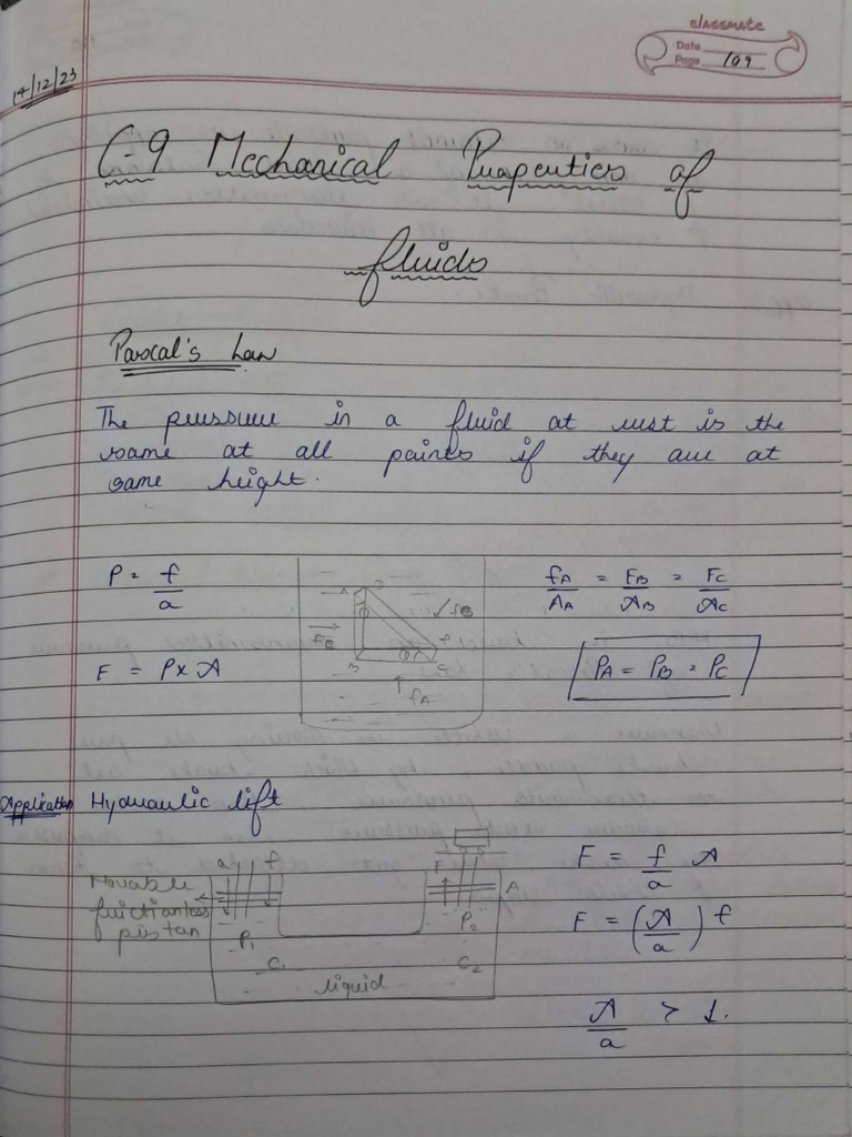 Mechanical Properties of Fluids | PDF