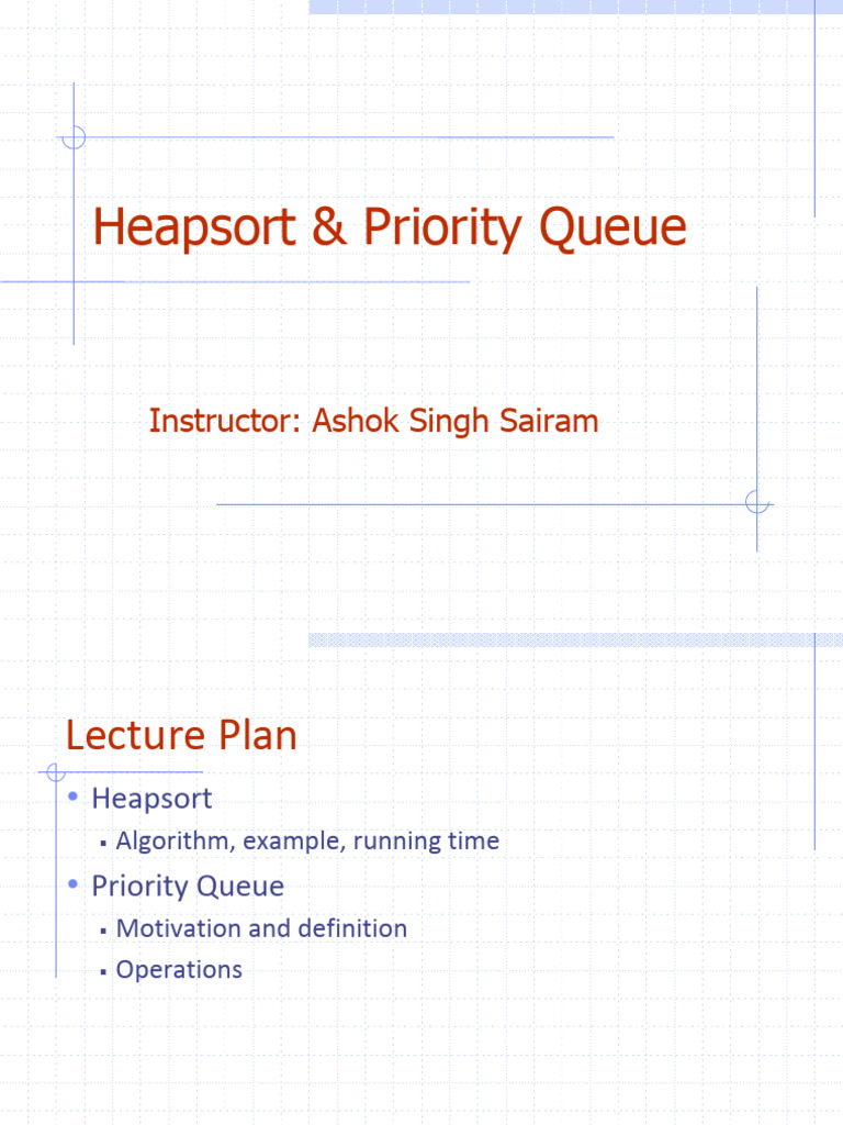 Heapsort and Priority Queue Overview | PDF | Computers