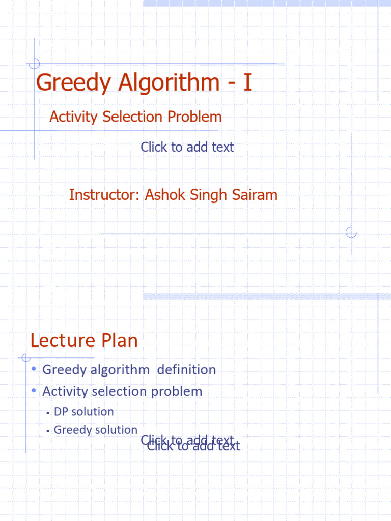 L27 GreedyAlgo I | PDF | Mathematical Optimization | Algorithms