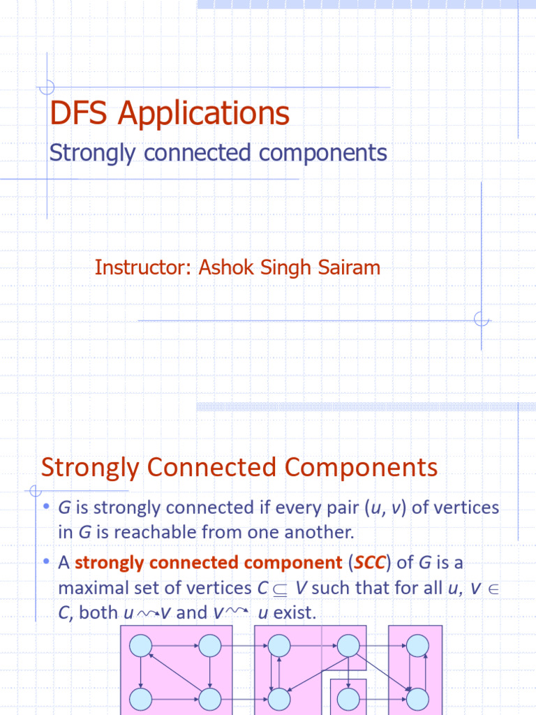 L32 Connected | PDF | Algorithms And Data Structures | Graph Theory