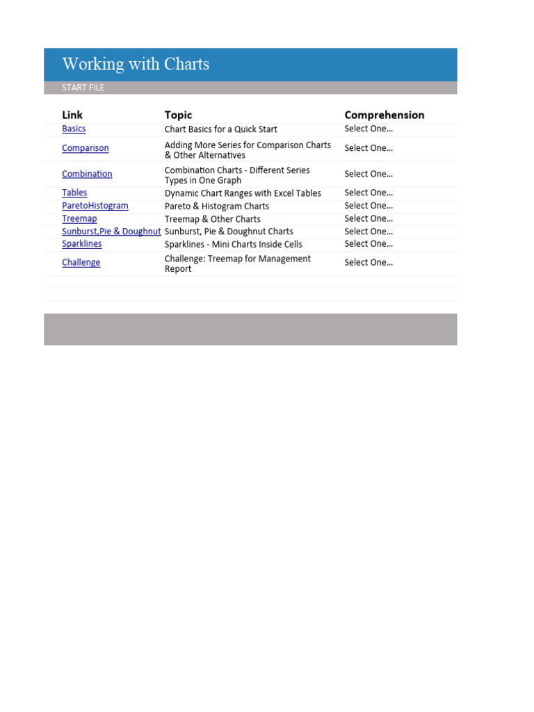 S11 Excel Charts START | PDF | Visual Journalism | Visualization (Graphics)