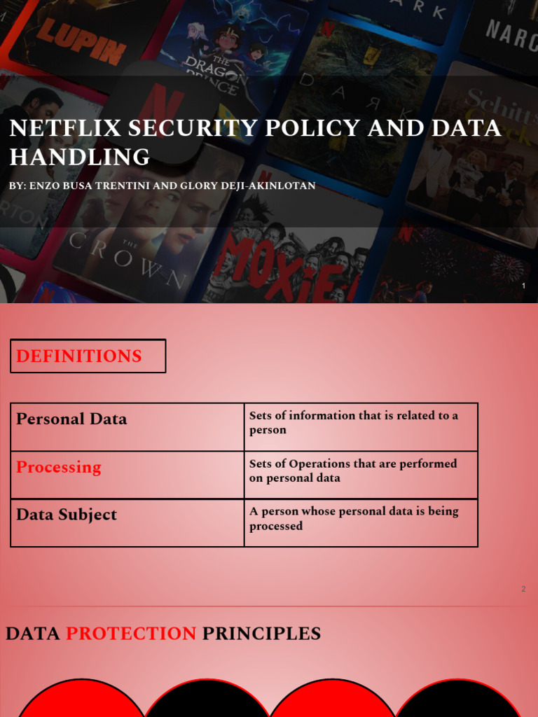 Netflix Security Policy and Data Handling - EnzoTrentini - GloryDeji | PDF