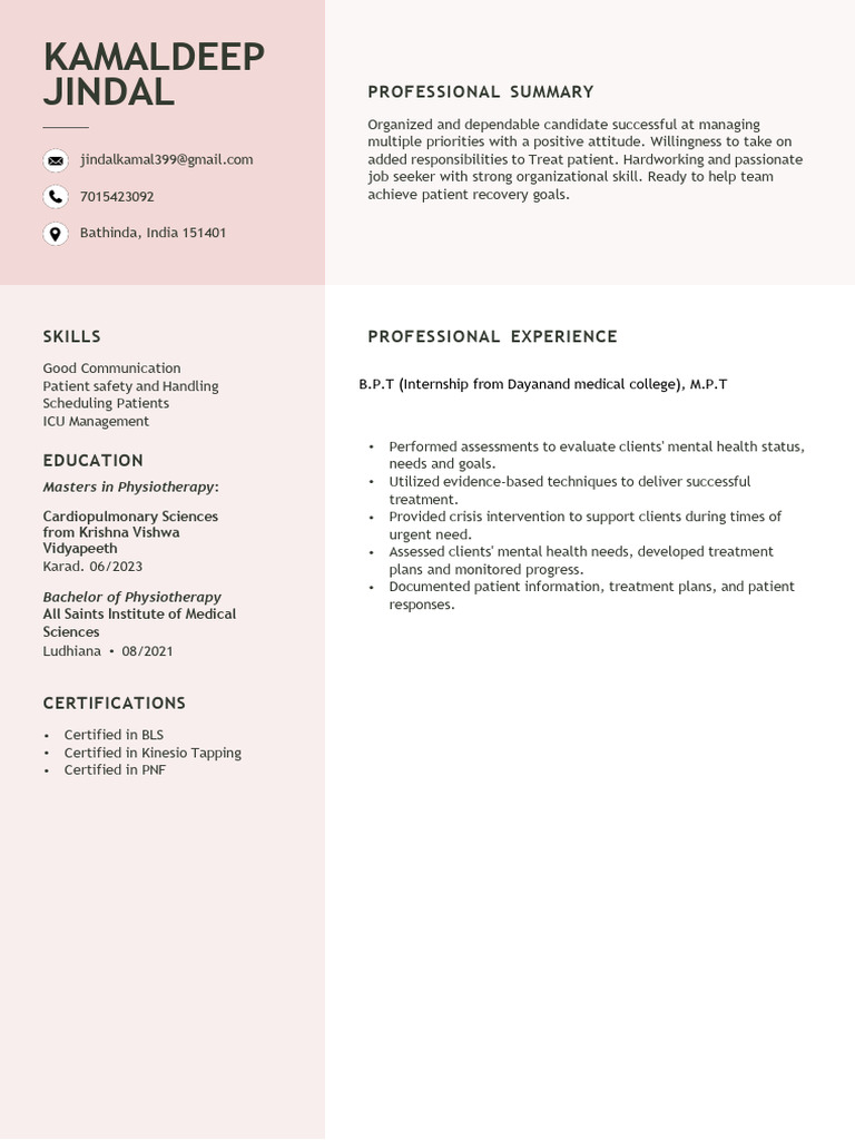 Kamaldeep Jindal Resume Pdf 
