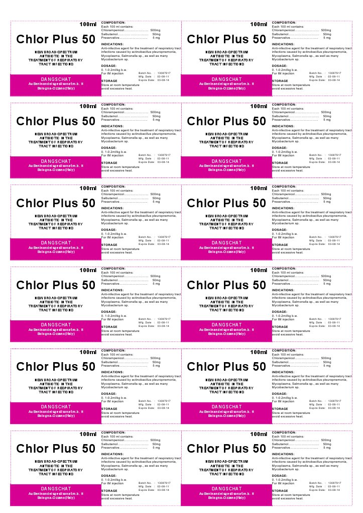 Chlor Plus Label | PDF | Wellness | Medical