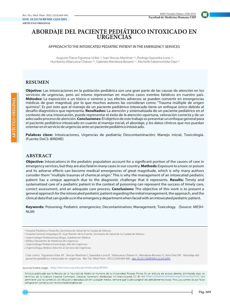 Abordaje Del Paciente Intoxicado Eb Urgencias | PDF | Medicamentos con ...