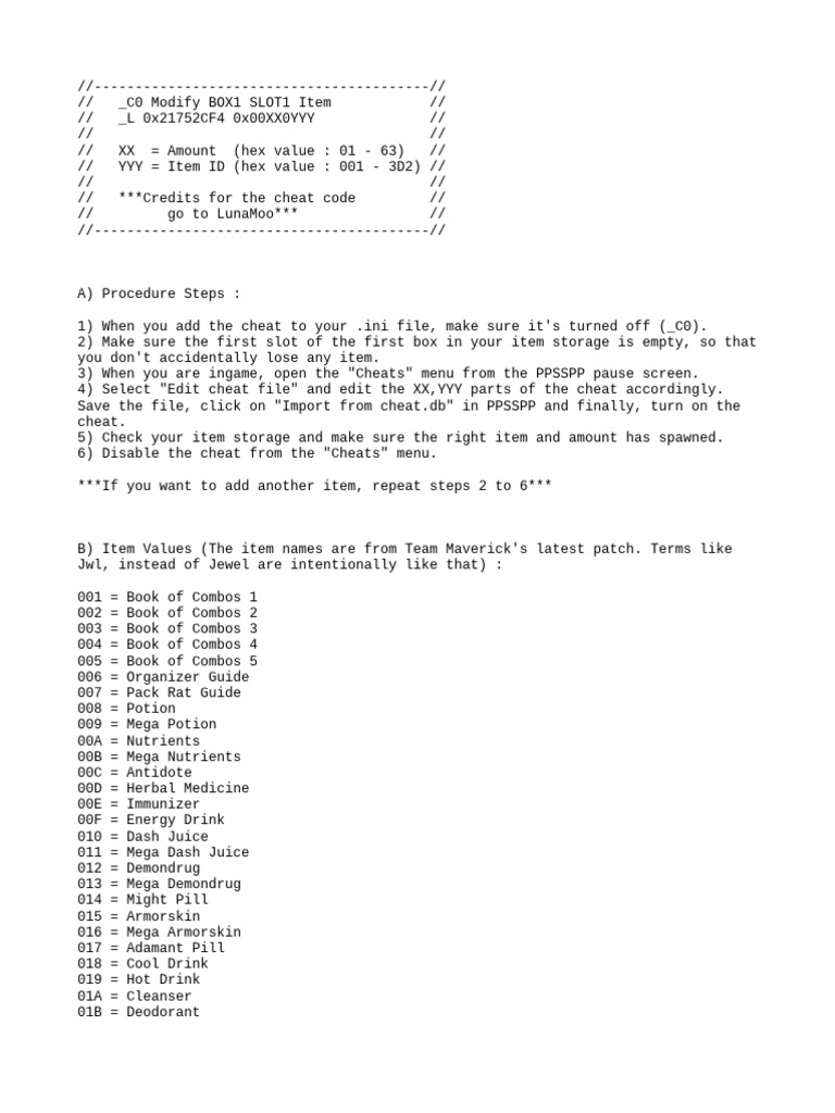 Item Modifier MHP3rd HD | PDF