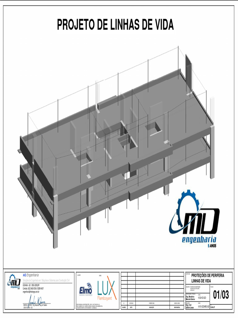 Projeto de Linha de Vida - Lux Flamboyant | PDF