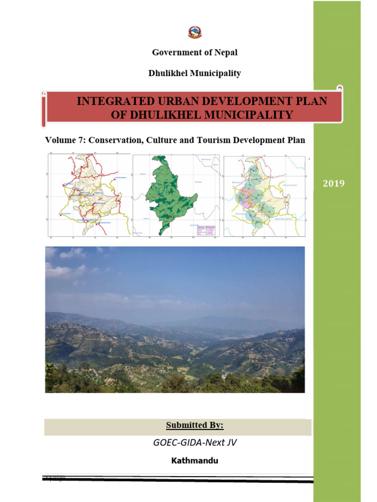 FINALVol 7 Dhulikhel IUDP Culture Tourism Development Plan April 2019 ...