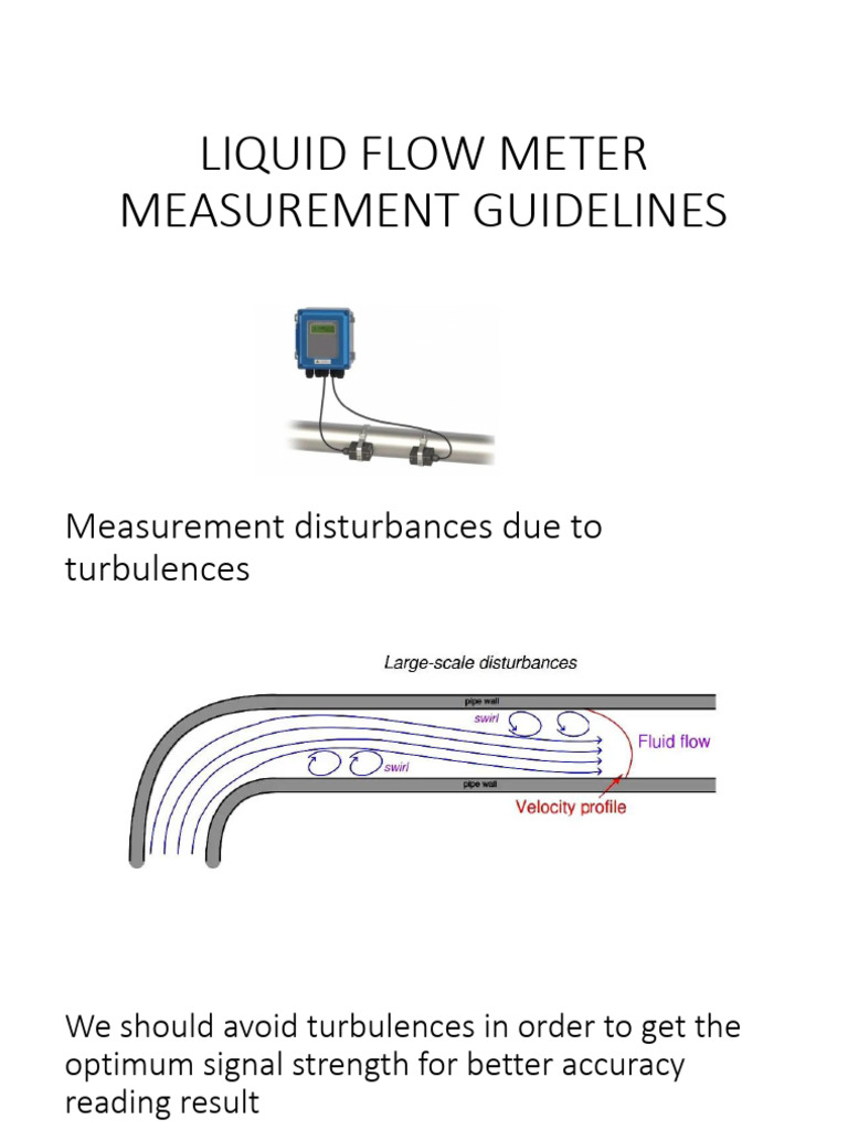 Liquid Flow Meter Measurement Guidelines | PDF