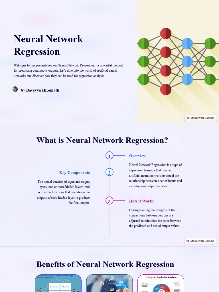Neural Network Regression | PDF | Artificial Neural Network | Regression Analysis