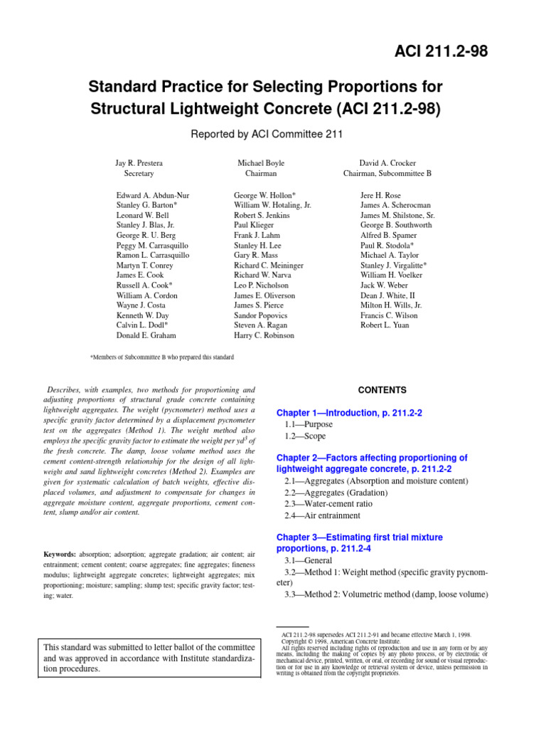 Aci 211 2 | PDF | Concrete | Construction Aggregate