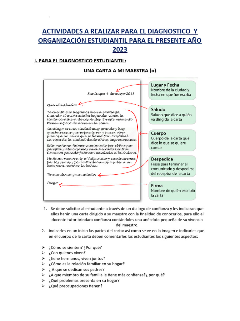 Una Carta A Mi Maestra | PDF