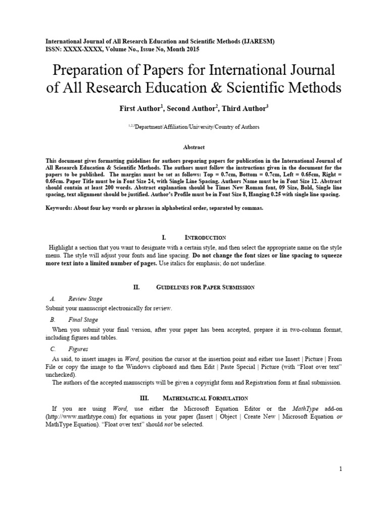 I Jares M Paper Template | PDF | Note (Typography) | Citation