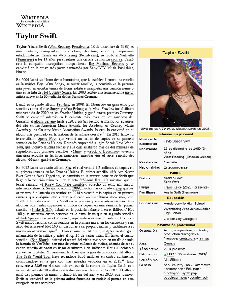 Taylor Swift | PDF