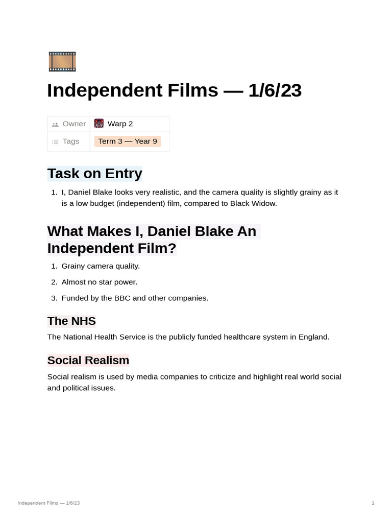 Independent Films 1623 | PDF