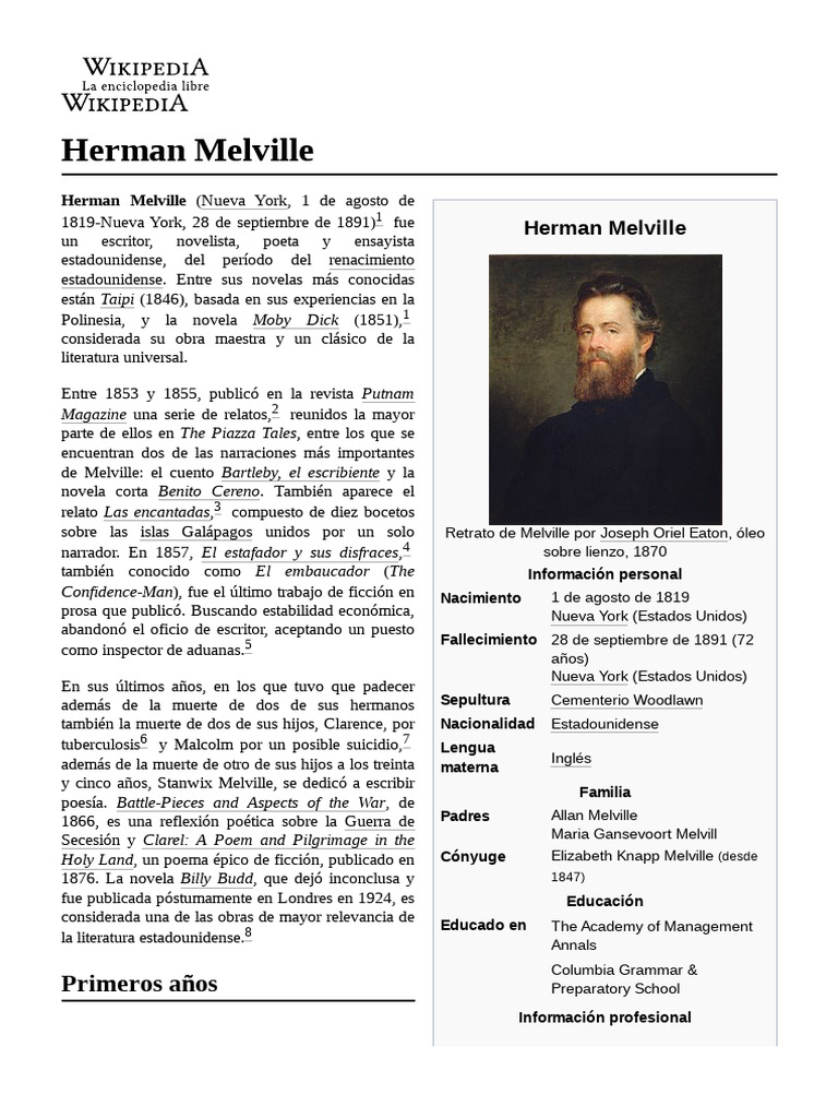 Herman Melville | PDF | Herman Melville
