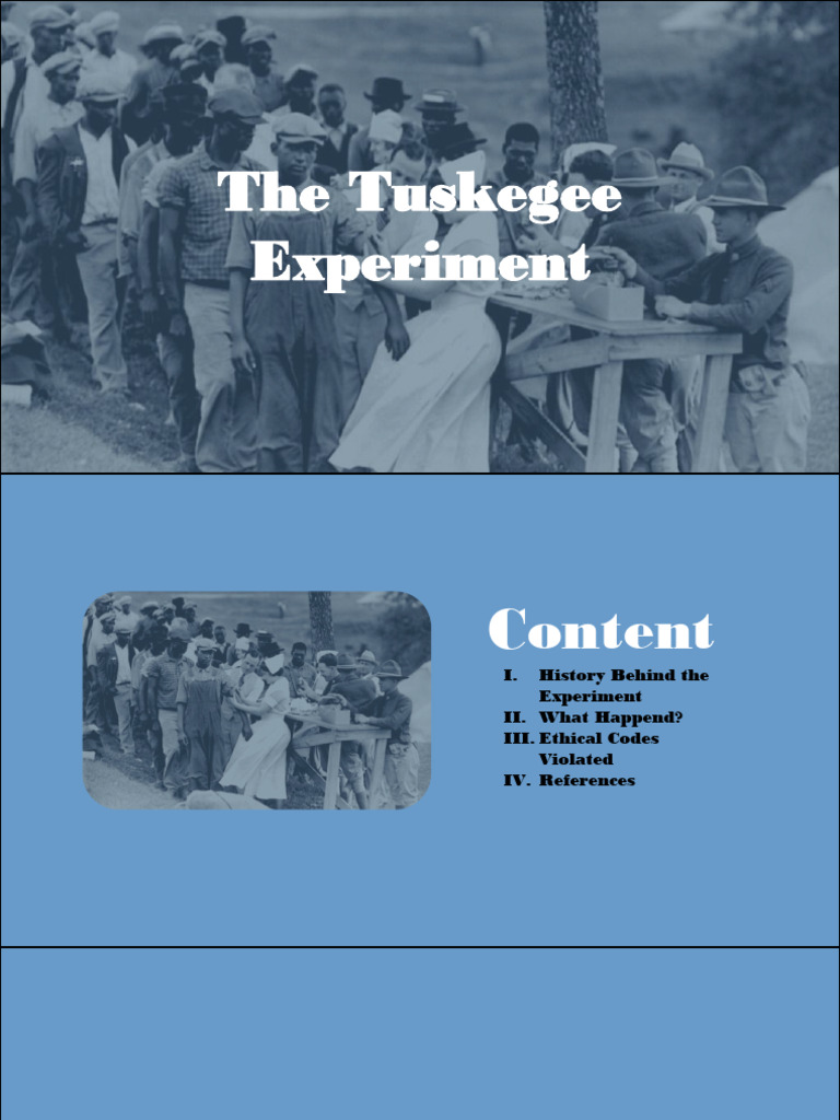 The Tuskegee Experiment: Ethics Violated | PDF | Medicine | Health Care