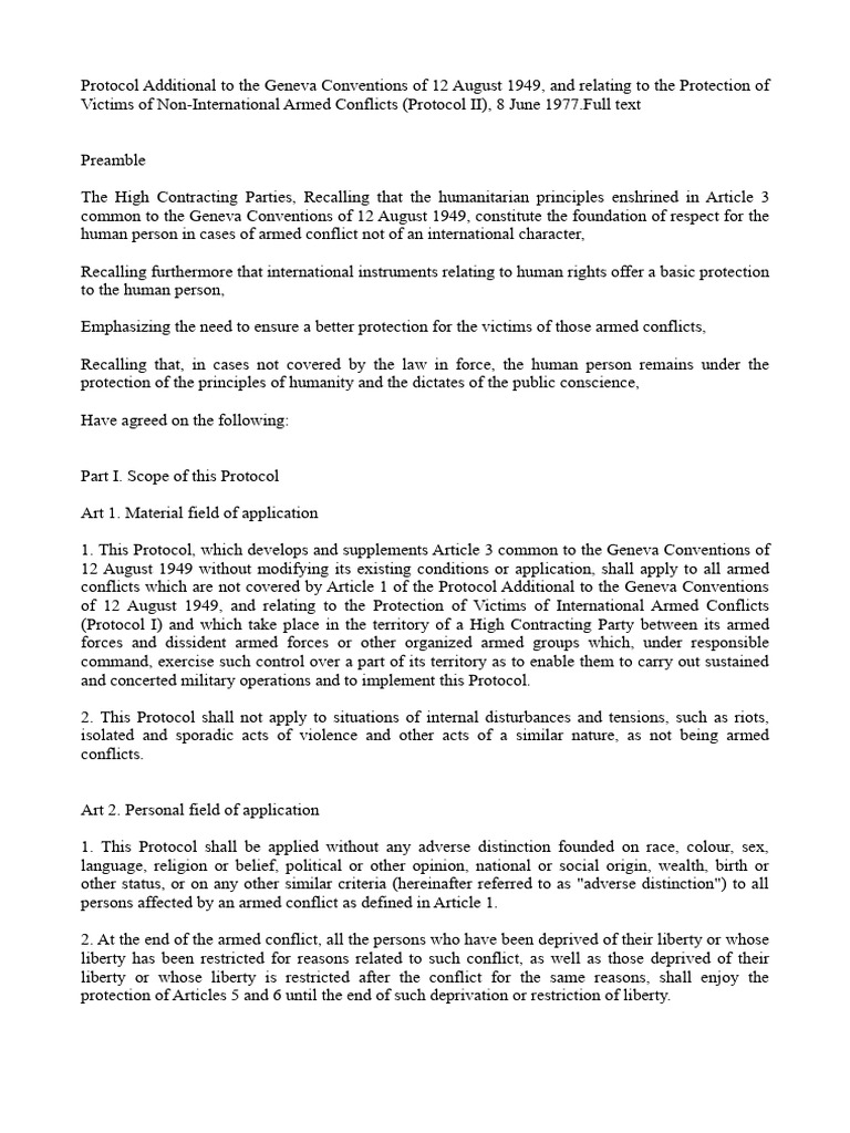 09 Protocol II | PDF