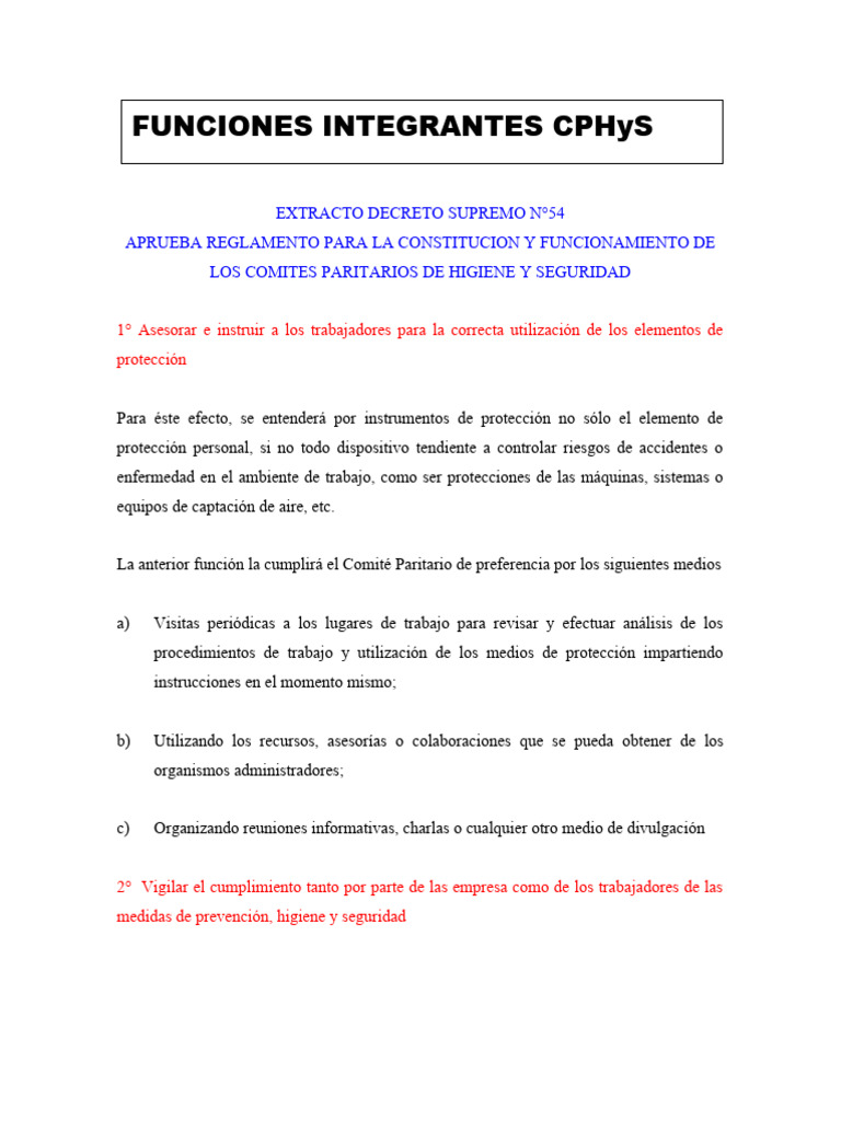 Funciones Cphys | PDF