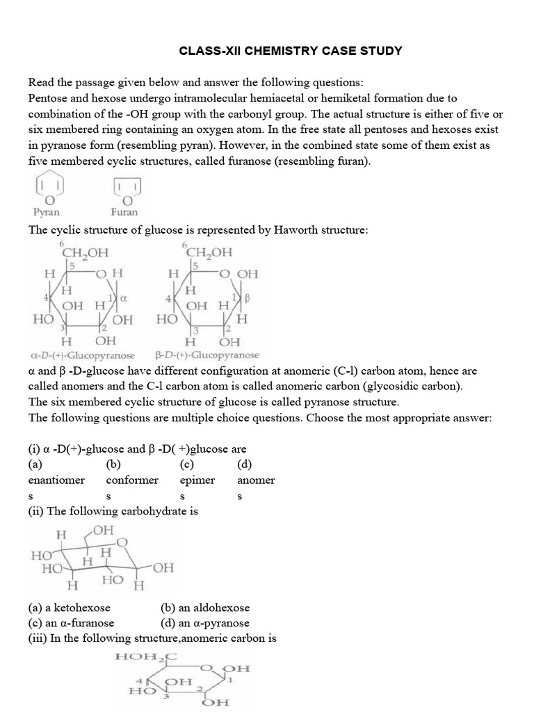 Class 12 Practice File | PDF | Glucose | Carbon Compounds