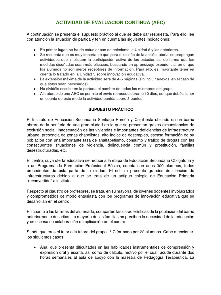 Supuesto 1 - Aec2 | PDF