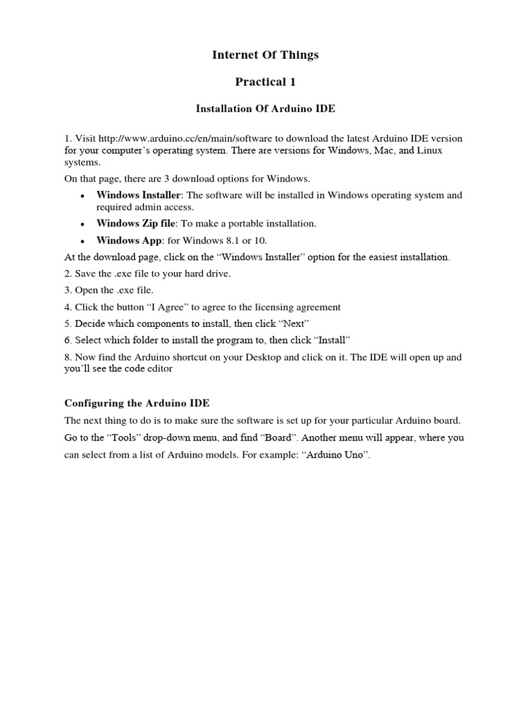 Iot Practicals | PDF