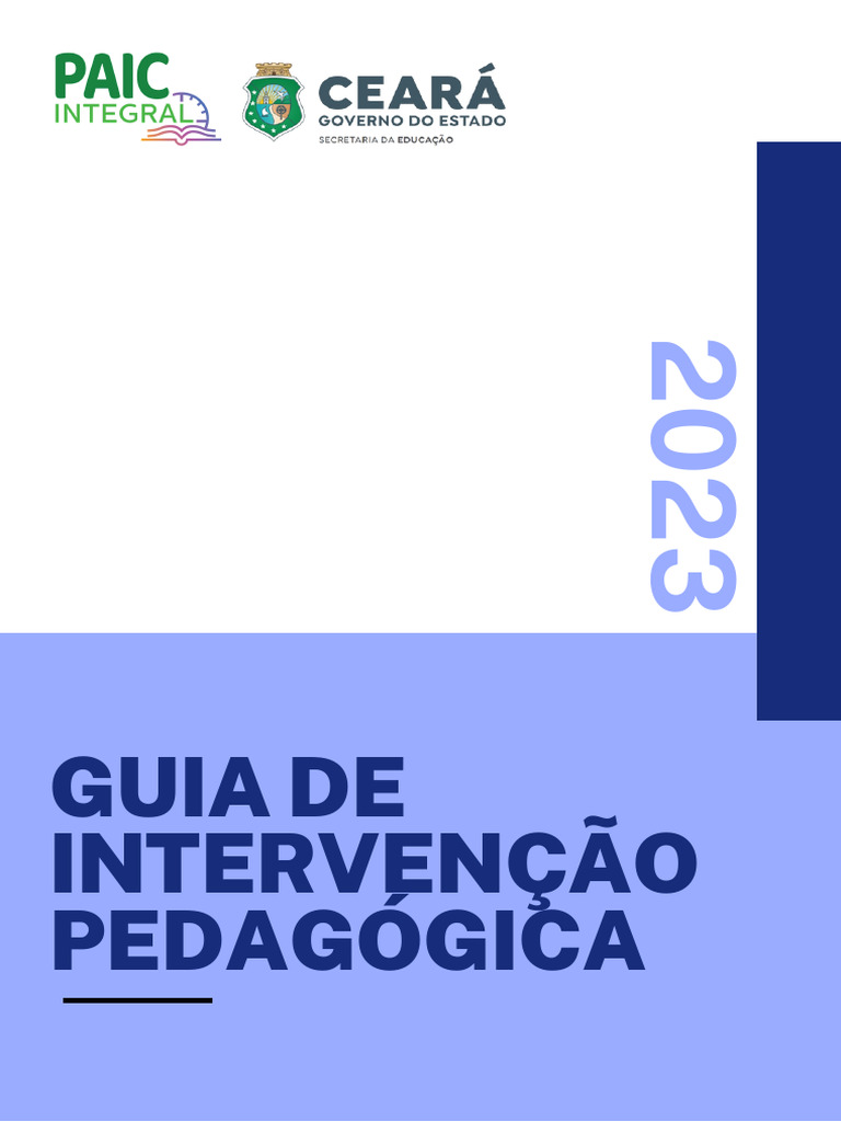 Guia de Intervencao Pedagogica 3 | PDF | Pedagogia | Aprendizado