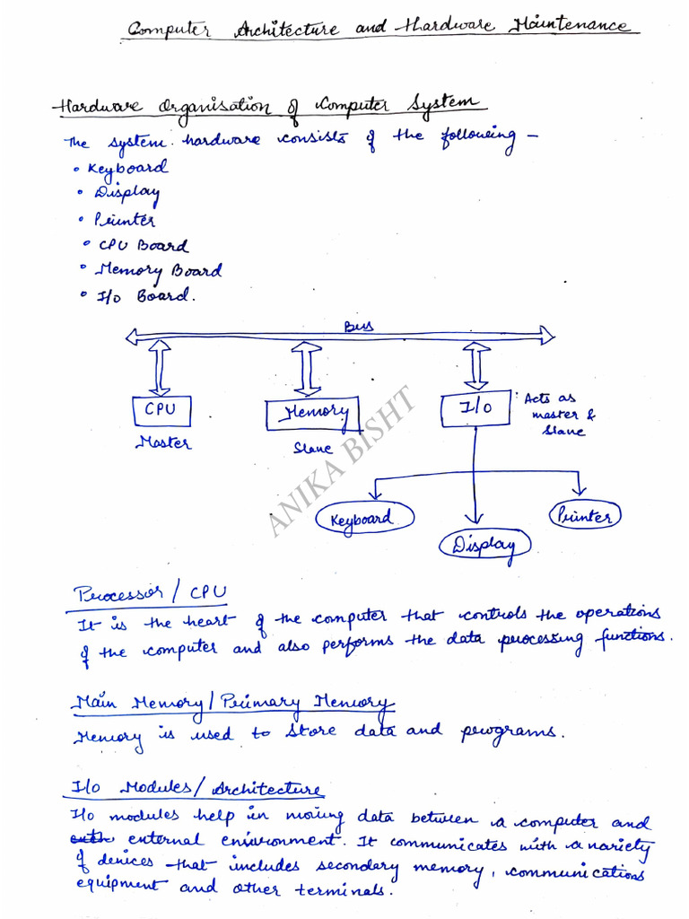 Cahm Unit 1 Notes Pdf Manufactured Goods Electronics