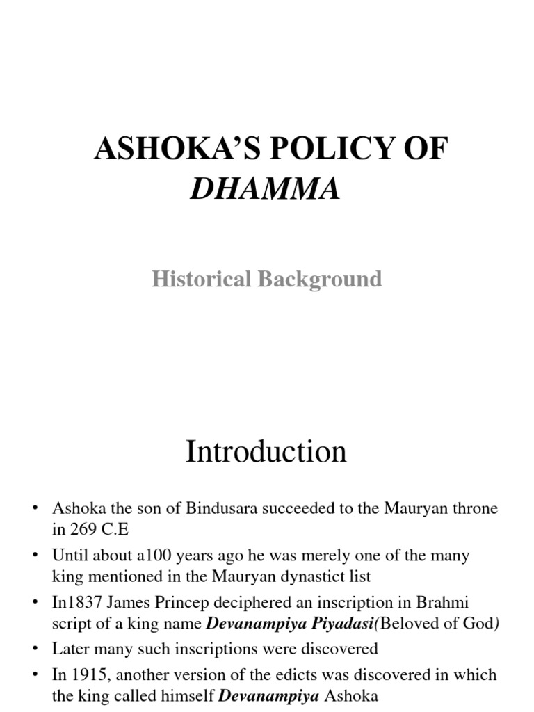 Ashoka Dhamma | Download Free PDF | Ashoka | Indian Religions